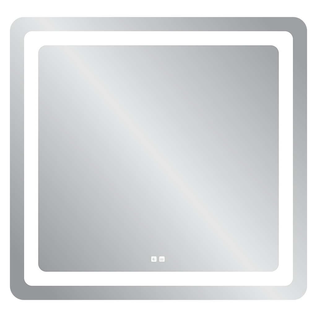 Outlet Allegro Rounded Rectangle Lighted Mirror – Séura